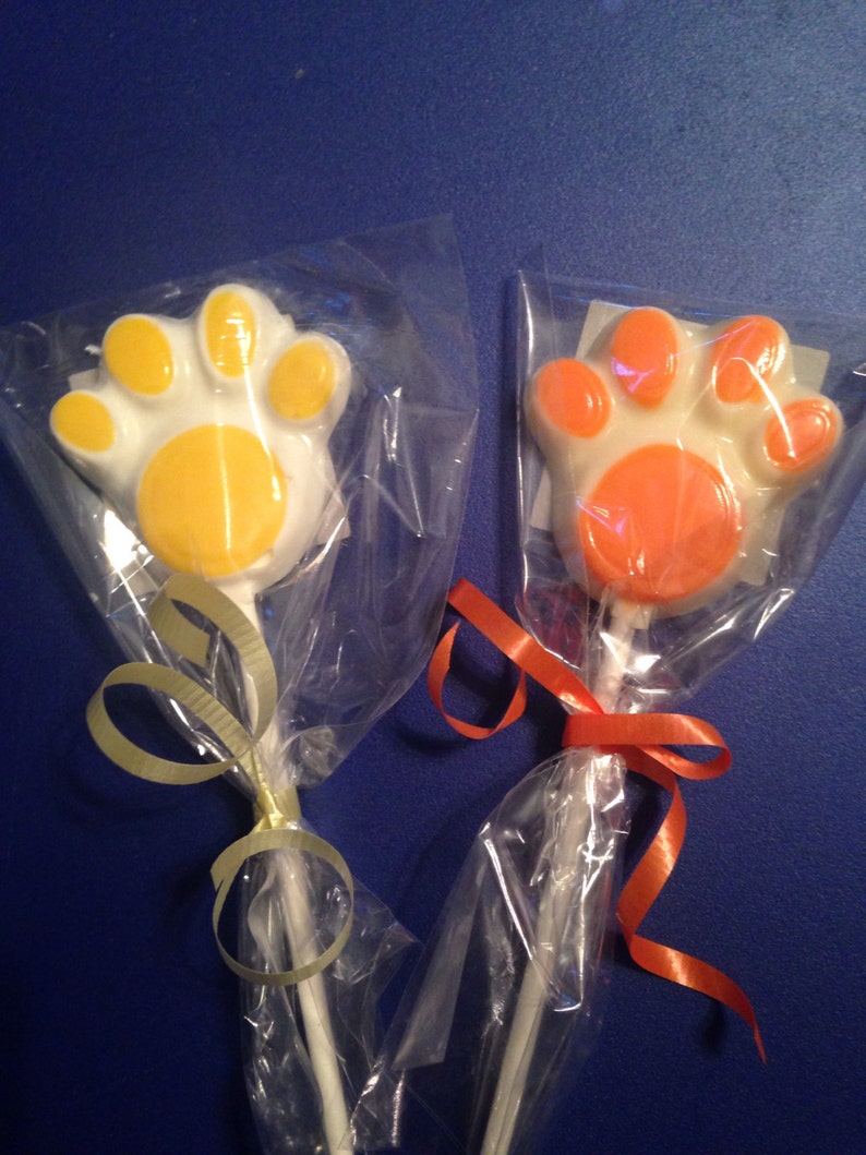 Paw Print Chocolate Pops - Etsy