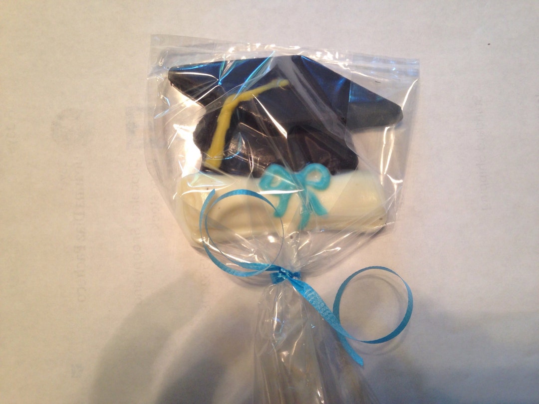 Chocolate Graduation Cap Lollipops - Etsy