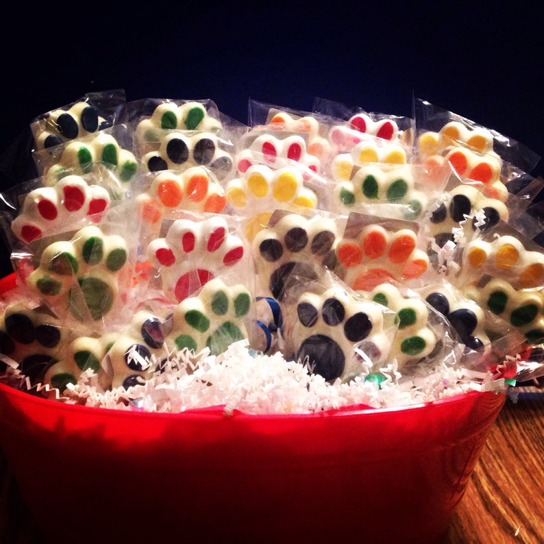 Paw Print Chocolate Pops - Etsy