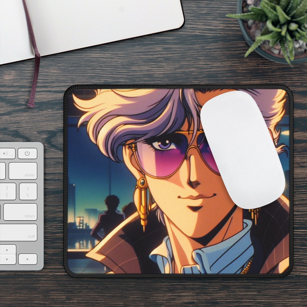 Retro 80s Pretty Boy Anime 9 X 7 Mouse Pad Japanese Perfect for Home ...
