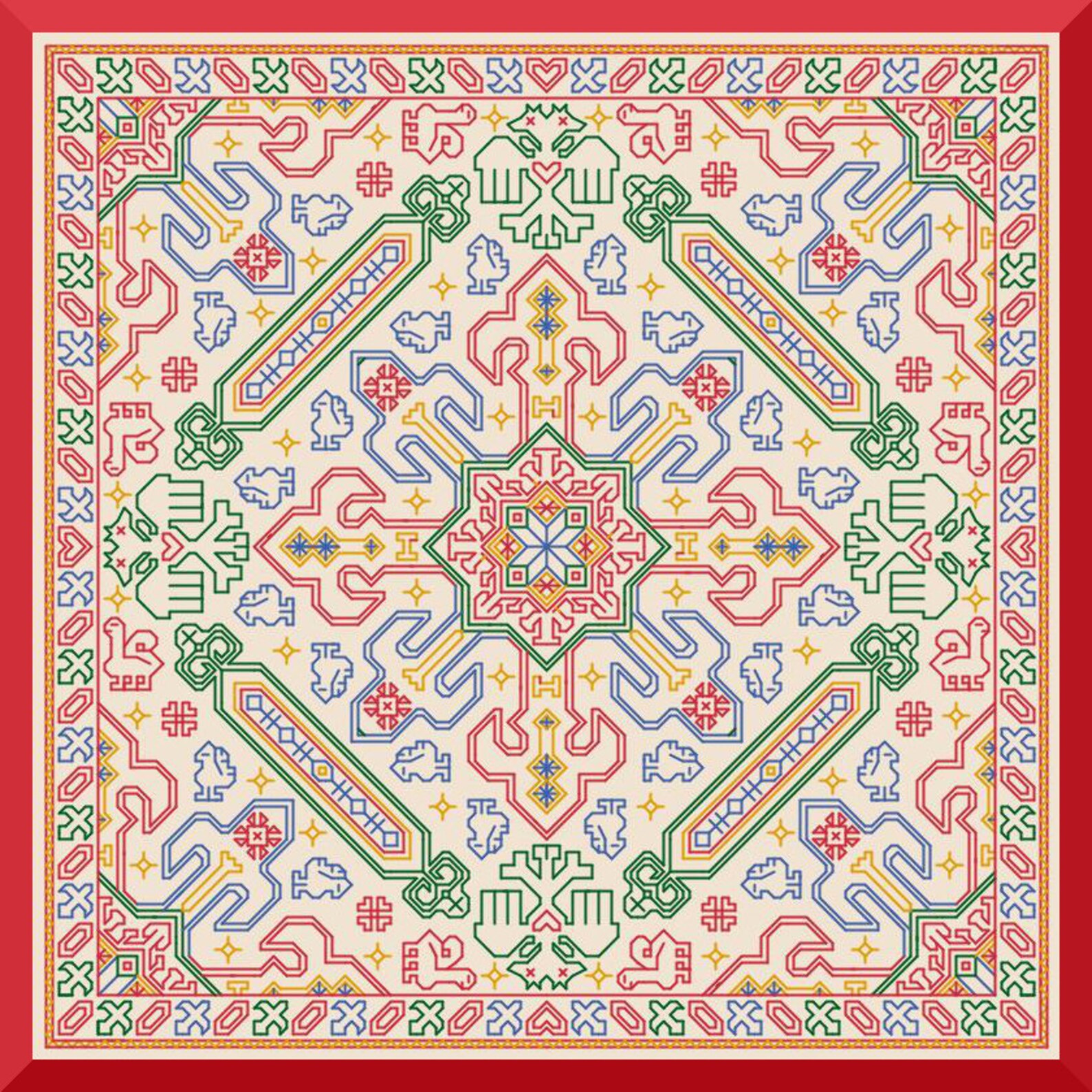 Xelidoni - A Rare Needle-warks Counted Blackwork Design PATTERN (HAND ...