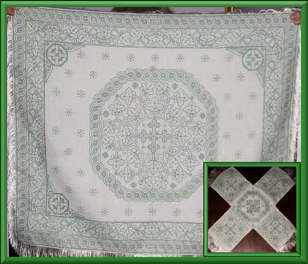 Vine and Branches Counted Blackwork Design PATTERN (HAND WORK) for Aer ...