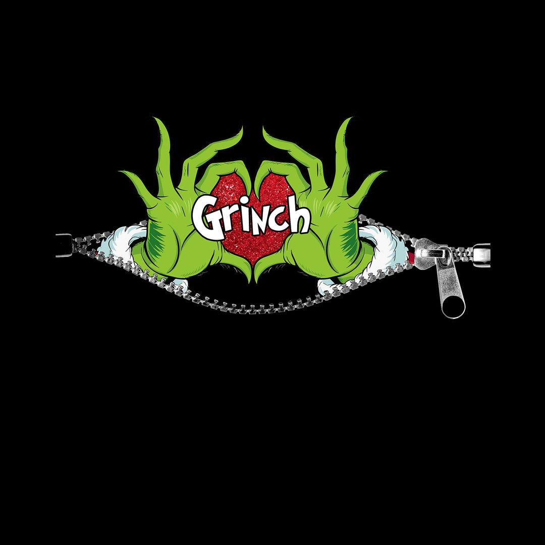 Grinch Zipper PNG - Etsy