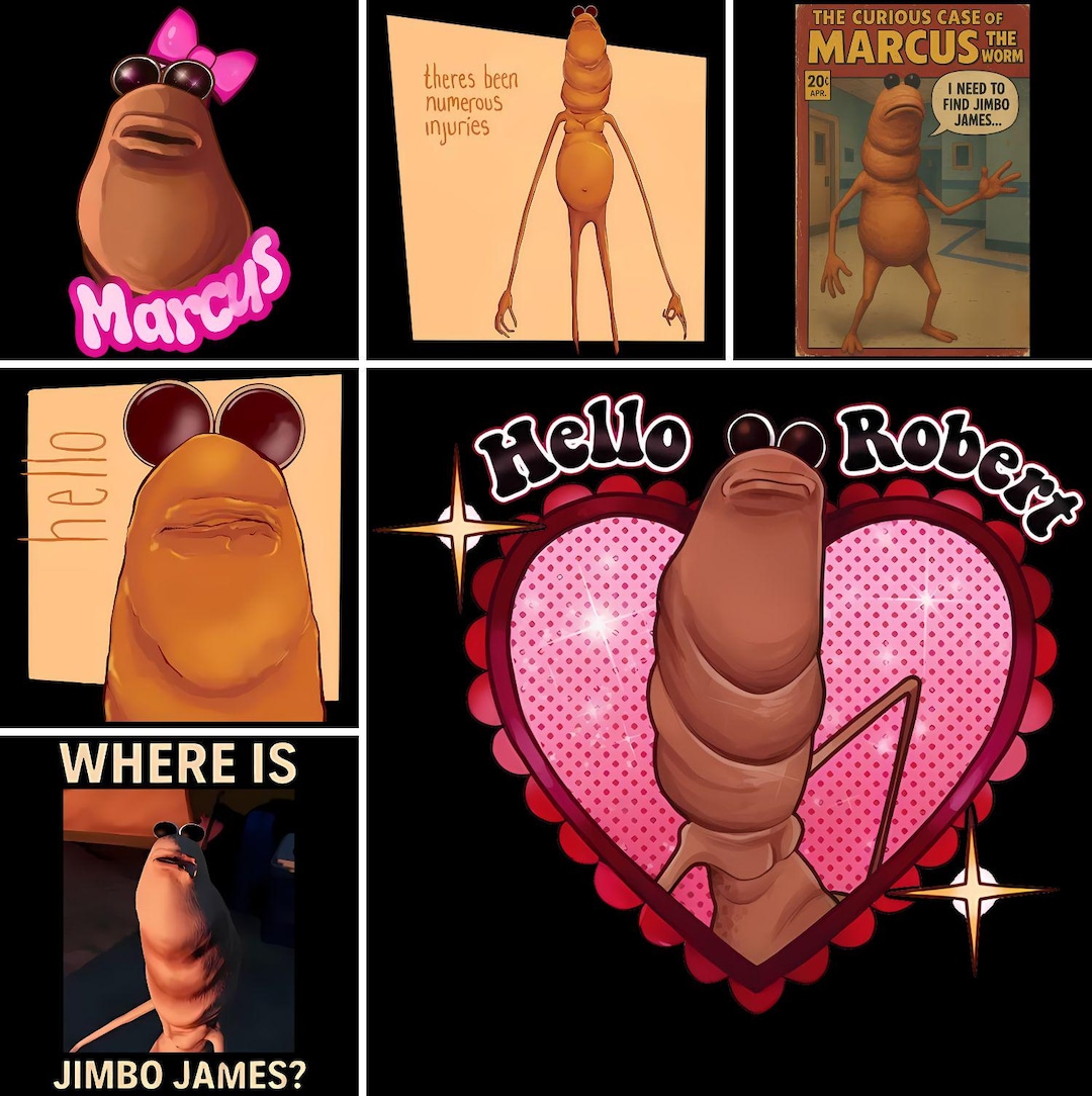 Marcus the Worm Bundle Png, Where is Jimbo James Meme Png, Im Looking for Jimbo James Png ...