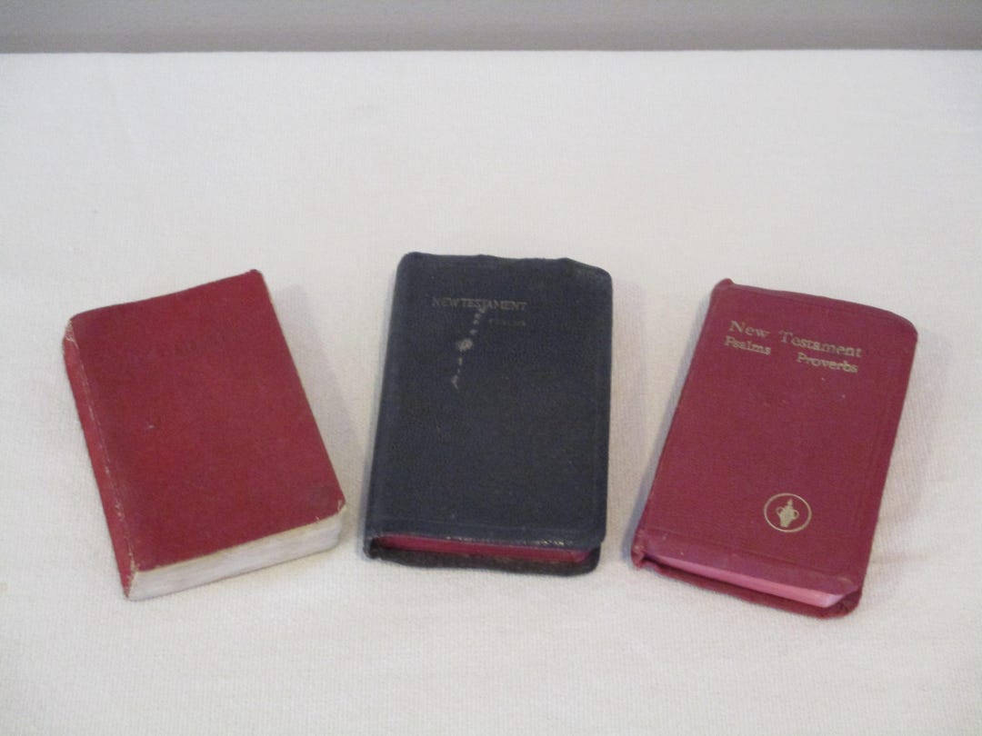 3 New Testament Bibles,vest Pocket New Testament,small Bible,king James ...