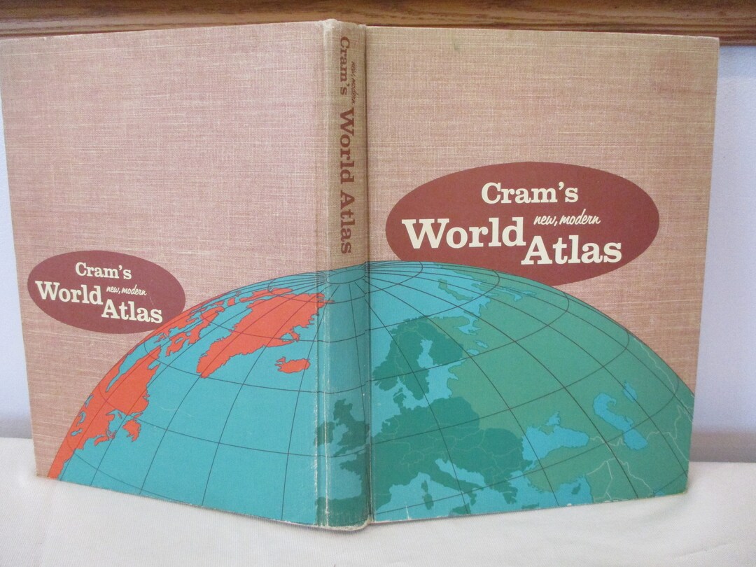 1956 World Atlas,cram Modern World Atlas,world History Maps,history ...