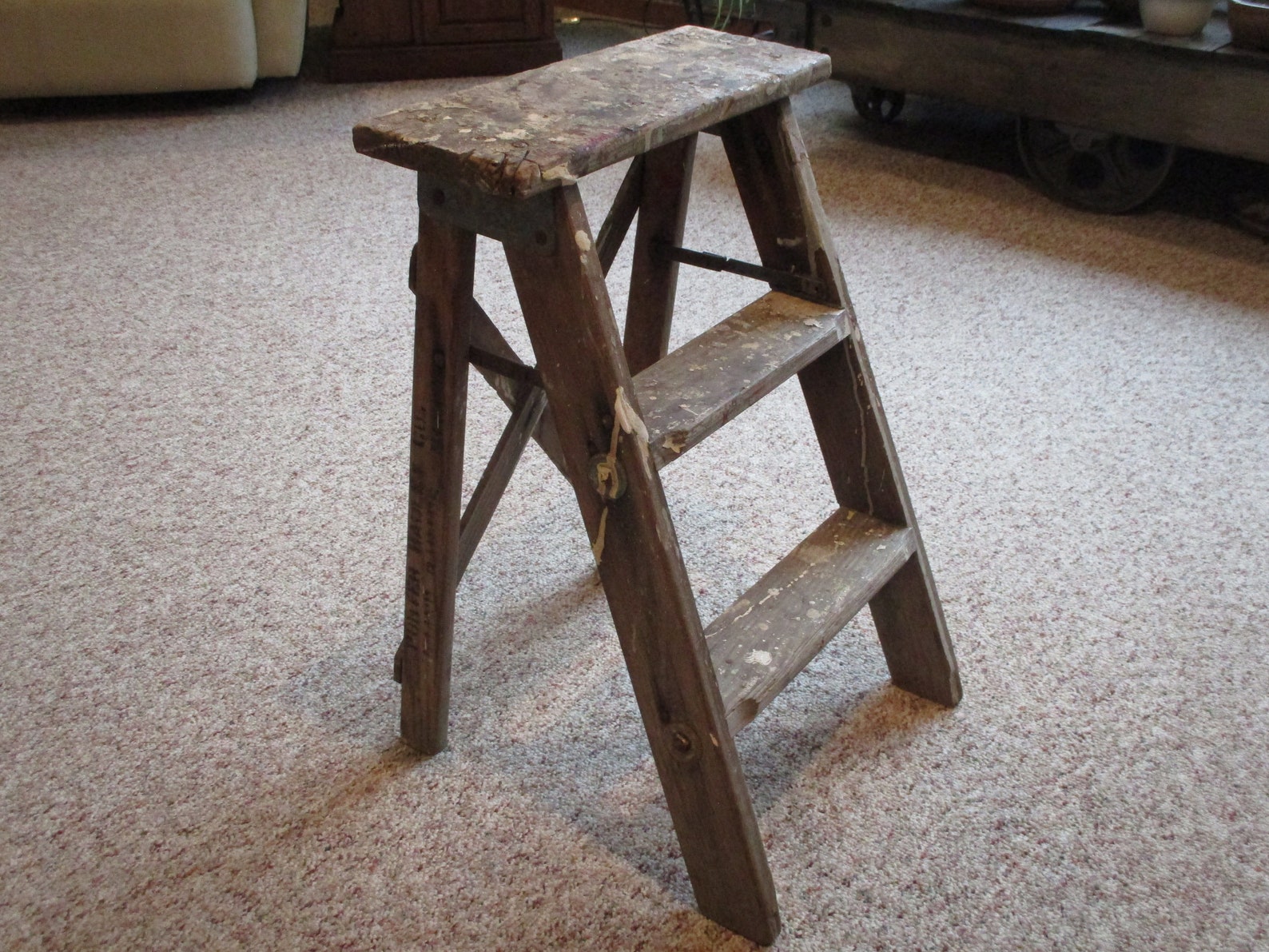 Wood Step Ladder,small Step Ladder,photo Prop,plant Stand,step Stool ...