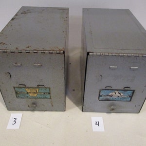 Metal Prescription File Box,gray Pharmacy File Box,apothecary File Box ...