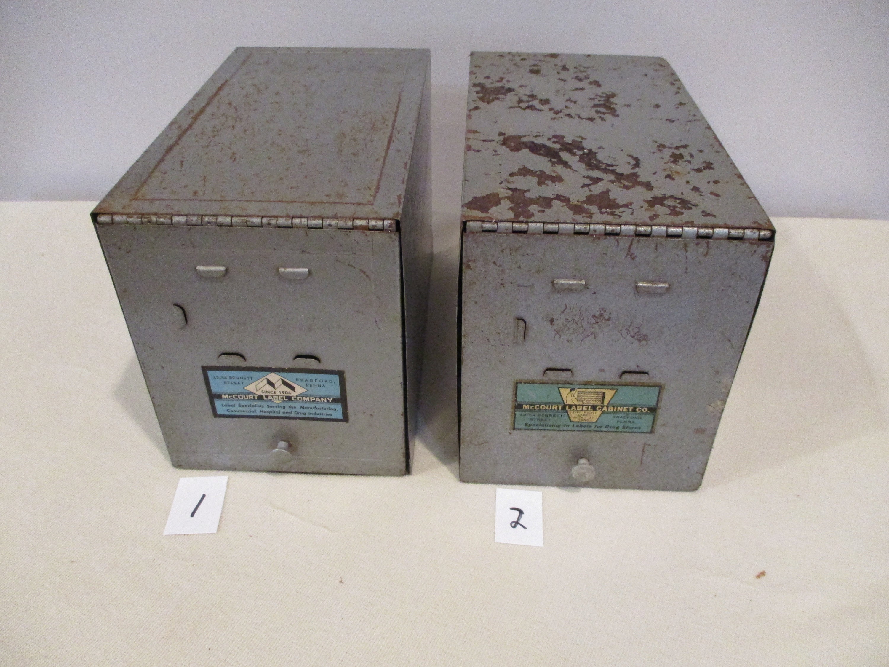 Storage & Organization metal prescription file box,gray pharmacy file ...