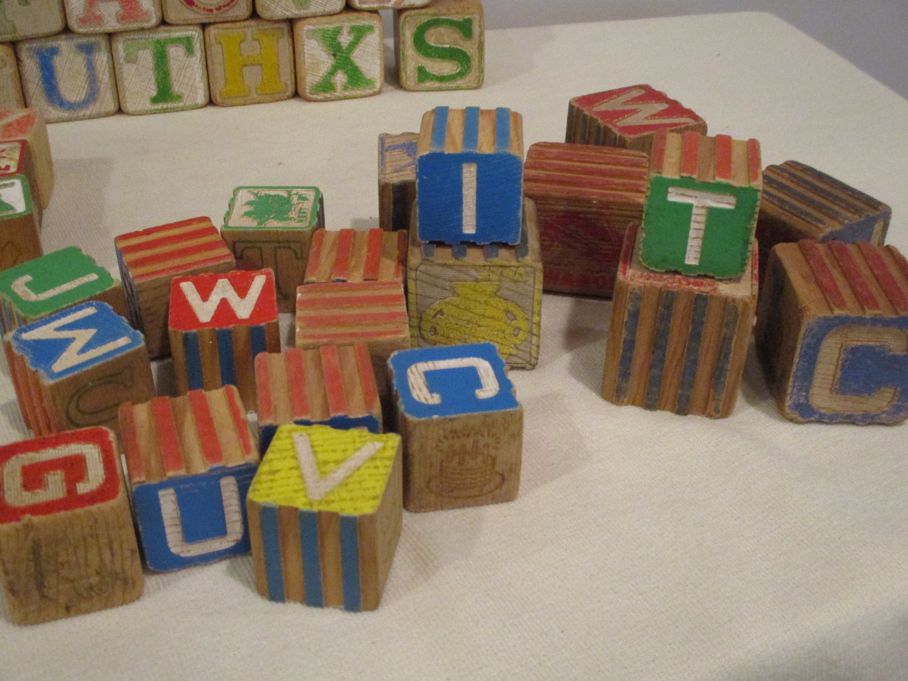 Alphabet Blocks,81 Wood Letter Blocks,nursery Decor,wood Blocks,craft ...