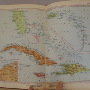 1961 World Atlas,rand Mcnally Readers World Atlas,1961 World Political ...