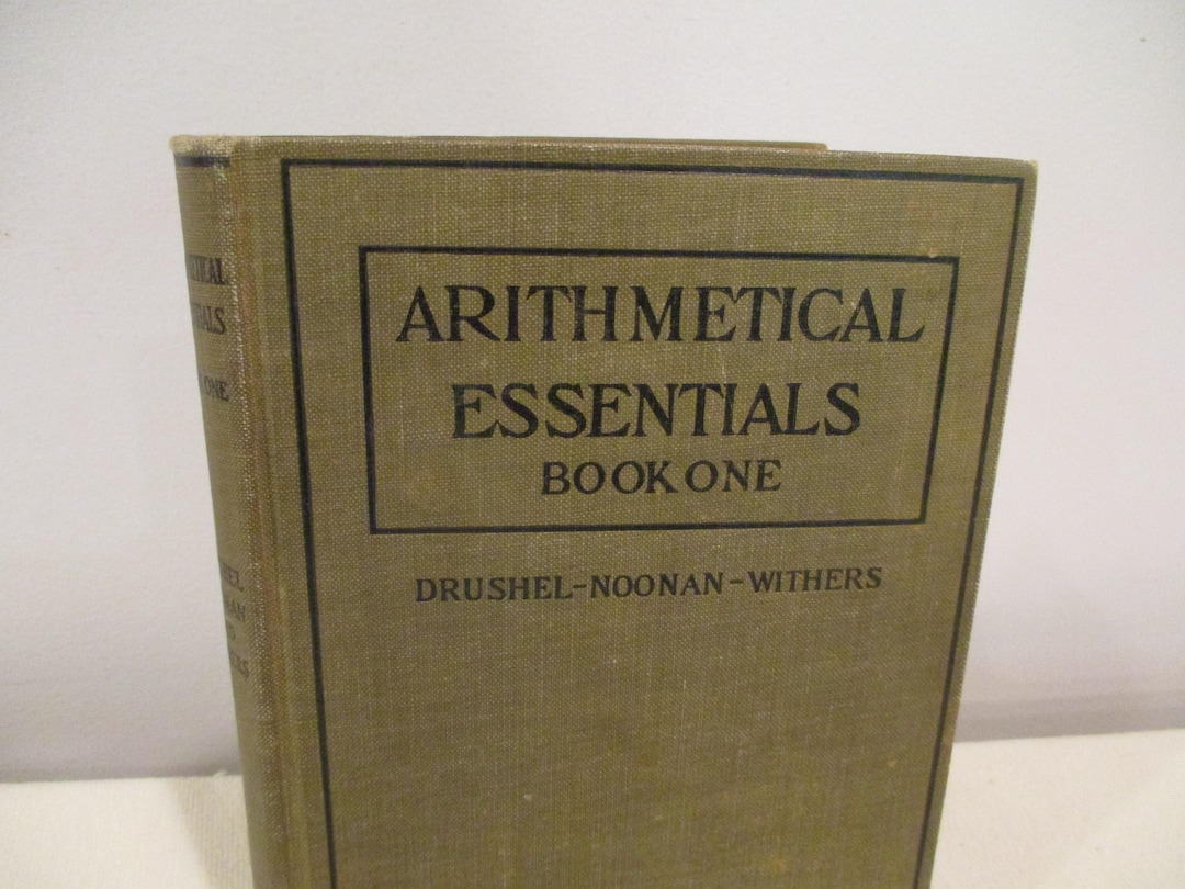 1921 Arithmetic Book,antique Arithmetic Book,arithmetical Essentials ...