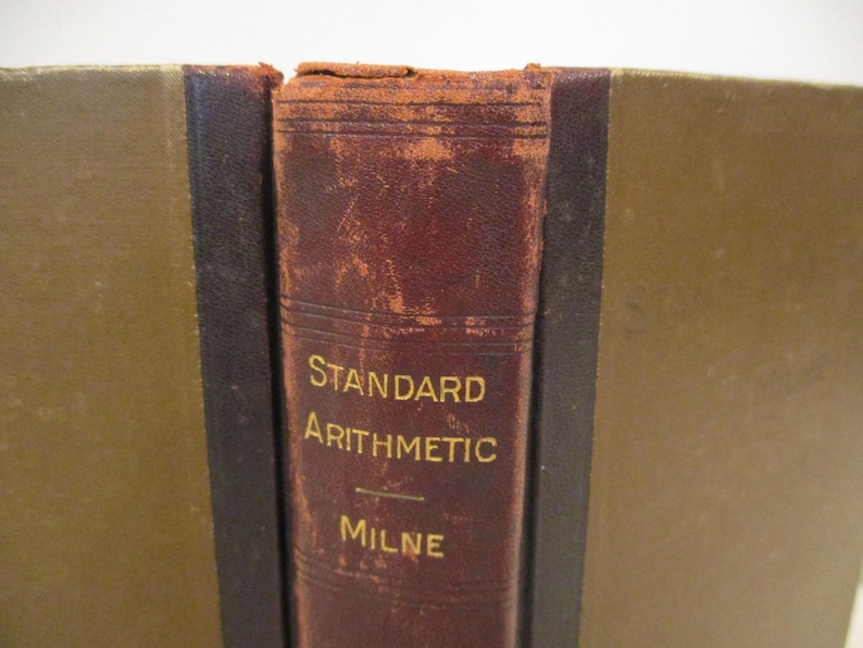 1911 Antique Arithmetic Book,standard Arithmetic by Milne,antique Math ...