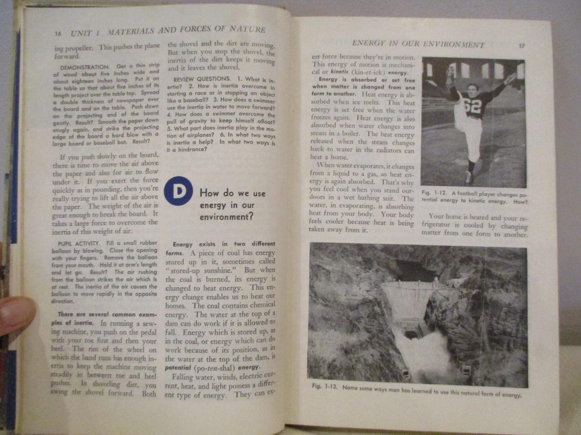 1952 Science Textbook, Science A Story of Discovery and Progress by ...