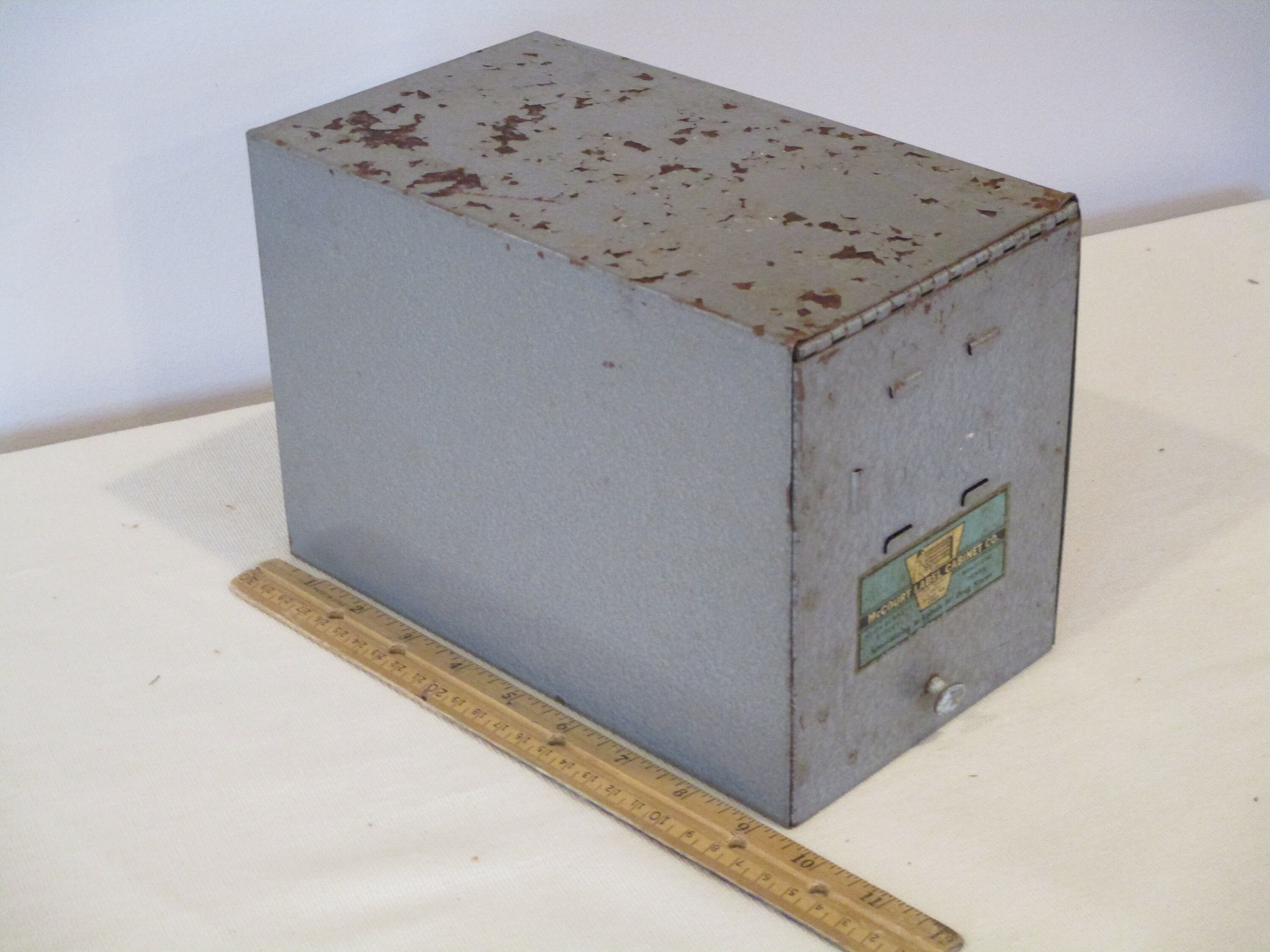 Storage & Organization metal prescription file box,gray pharmacy file ...