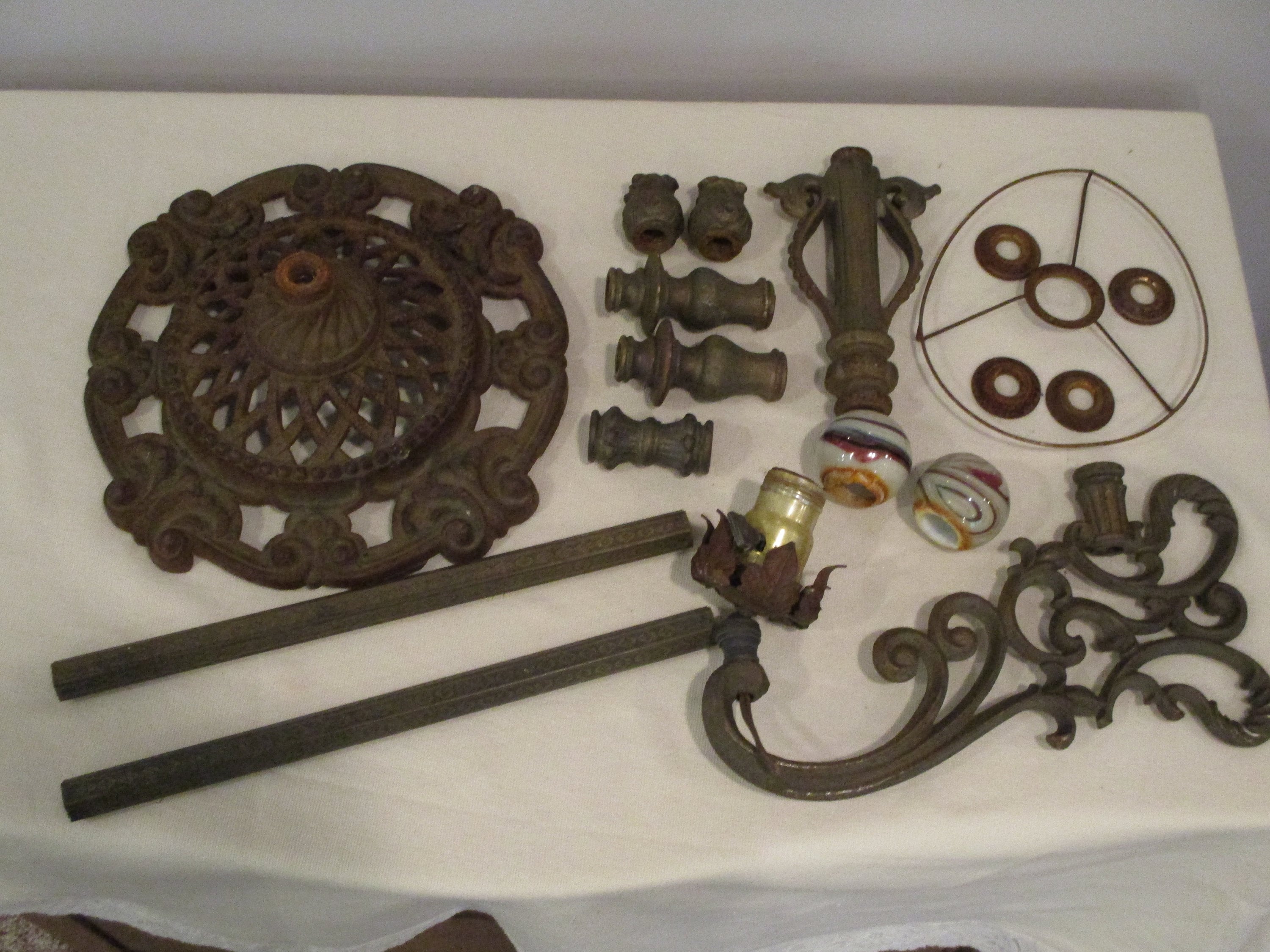 Antique Bridge Lamp for sale | Only 4 left at -60%