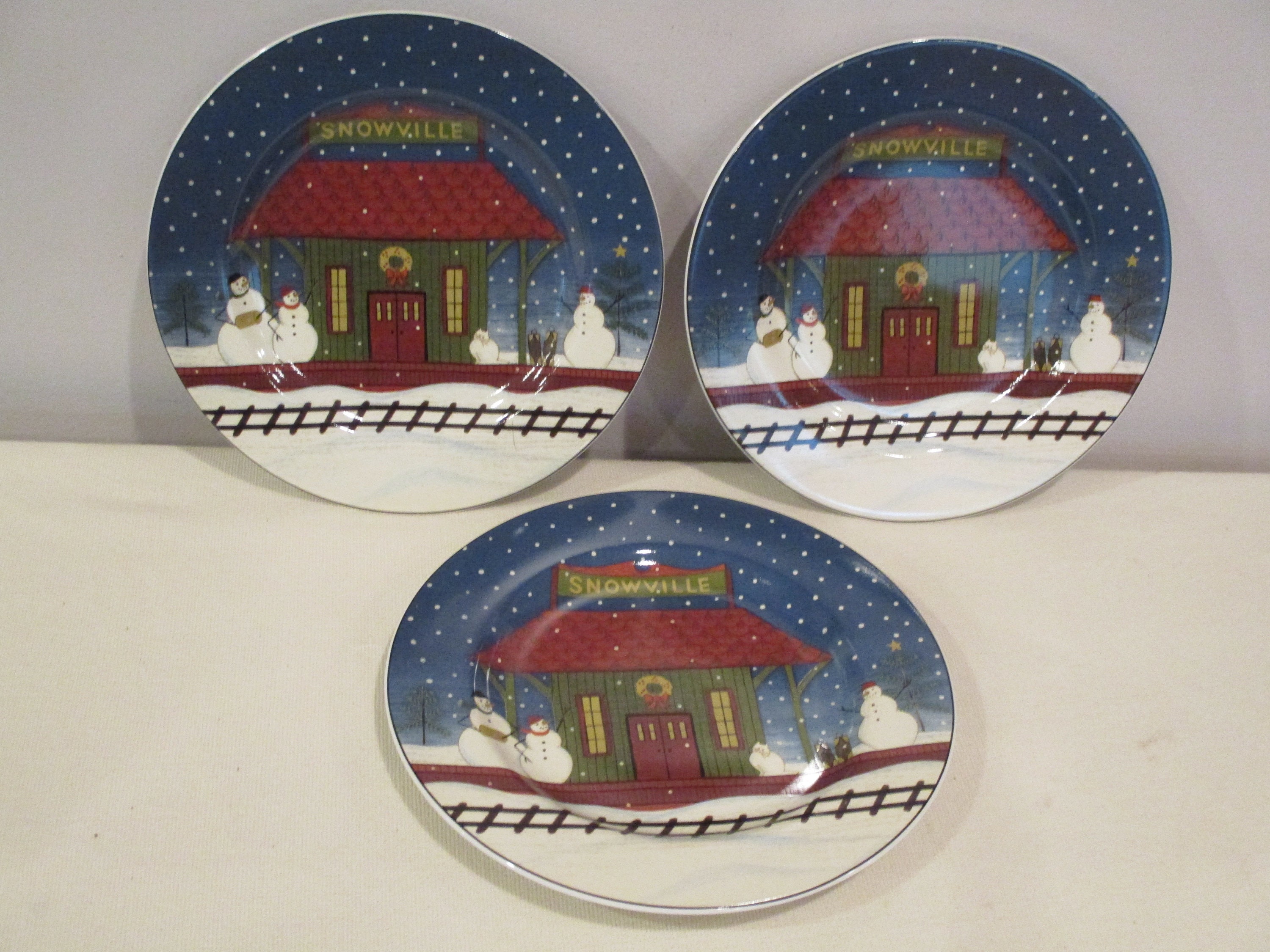 Set of 11 Sakura Home for the Holidays Desert Plate Dishes,warren ...