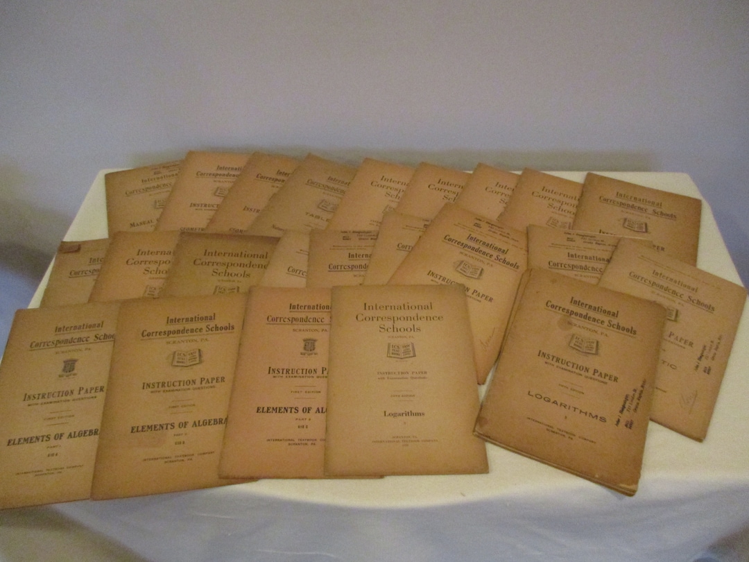 Set of 24 International Correspondence Schools Antique Booklets ...