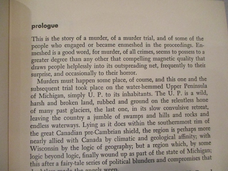 1958 Anatomy of a Murder by Robert Traver,john Voelker,upper Peninsula ...