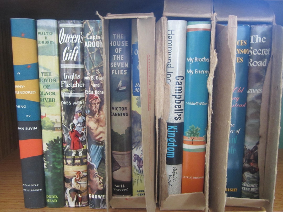 Lot of Books,book Collector,one Dollar Book Club,1950s Novels,many ...
