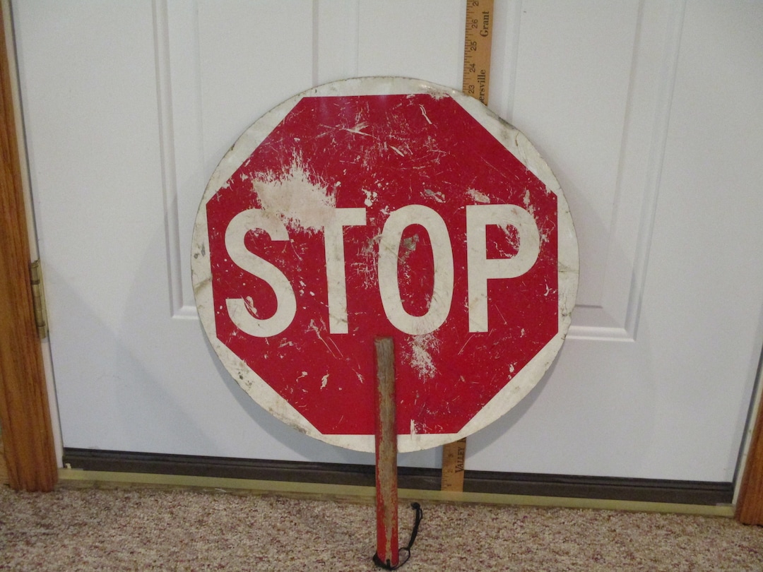 Large Hand Held STOP Sign,school Crossing Guard STOP Sign,hand Held ...