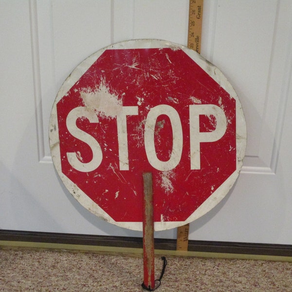 Vintage Stop Sign - Etsy