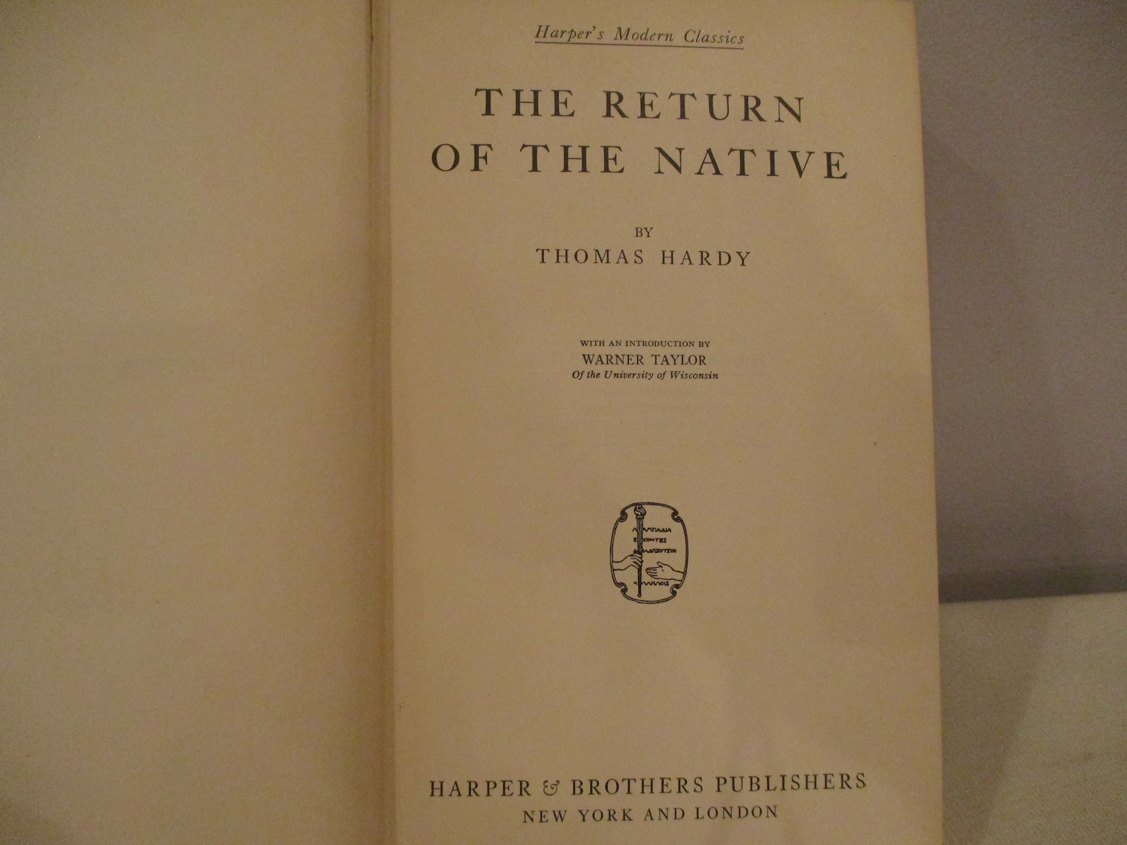 1922 the Return of the Native by Thomas Hardy,classic Literature ...