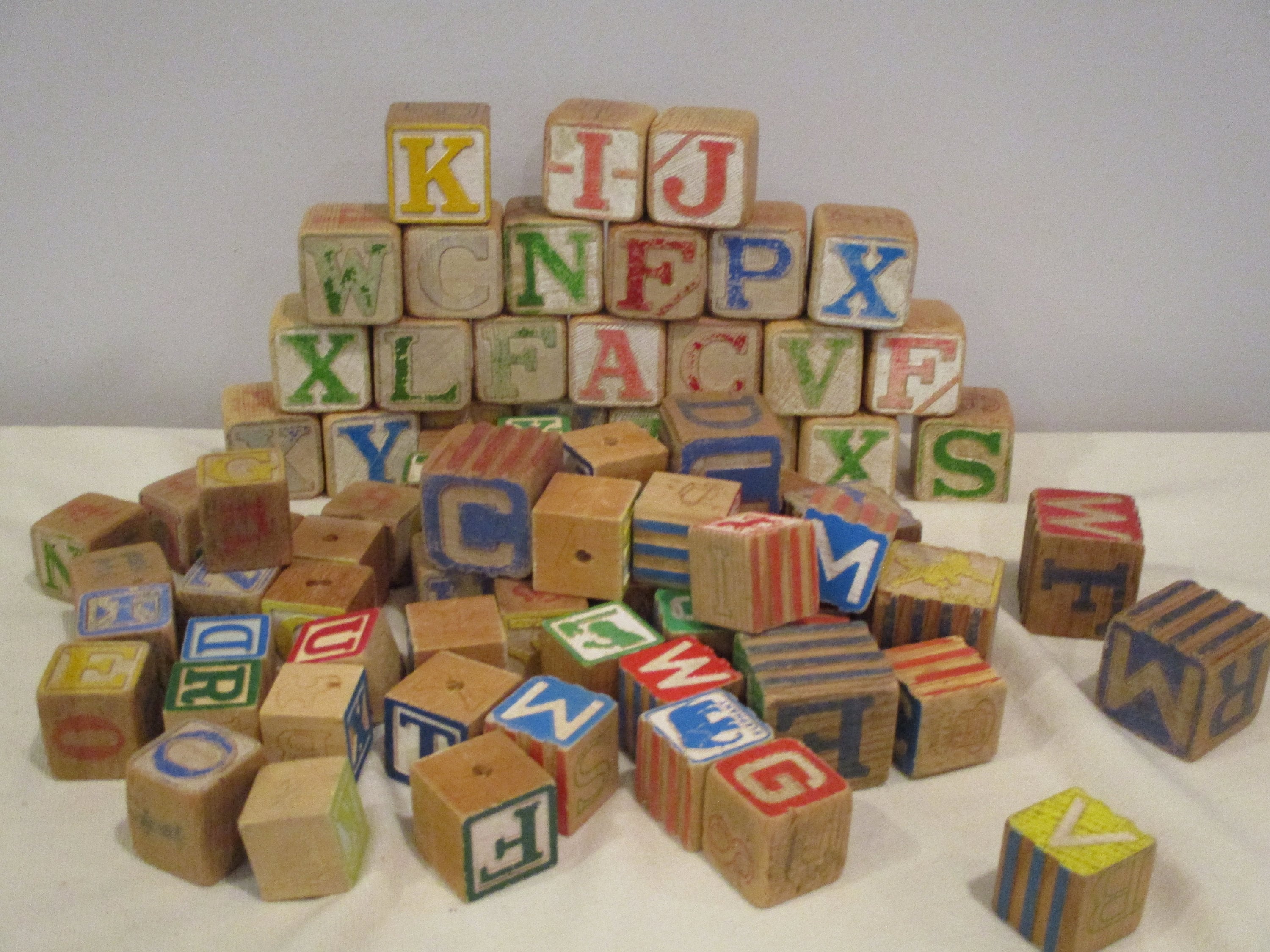 Alphabet Blocks,81 Wood Letter Blocks,nursery Decor,wood Blocks,craft ...