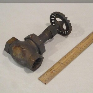 Large Jenkins Bros Gate Valve,1 Inch Brass Gate Valve,steam Punk,metal ...