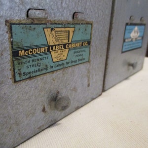 Metal Prescription File Box,gray Pharmacy File Box,apothecary File Box ...