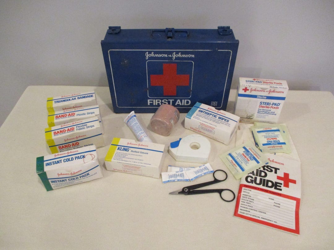 Blue Metal First Aid Box With Contents,wall Mount First Aid Box,johnson ...