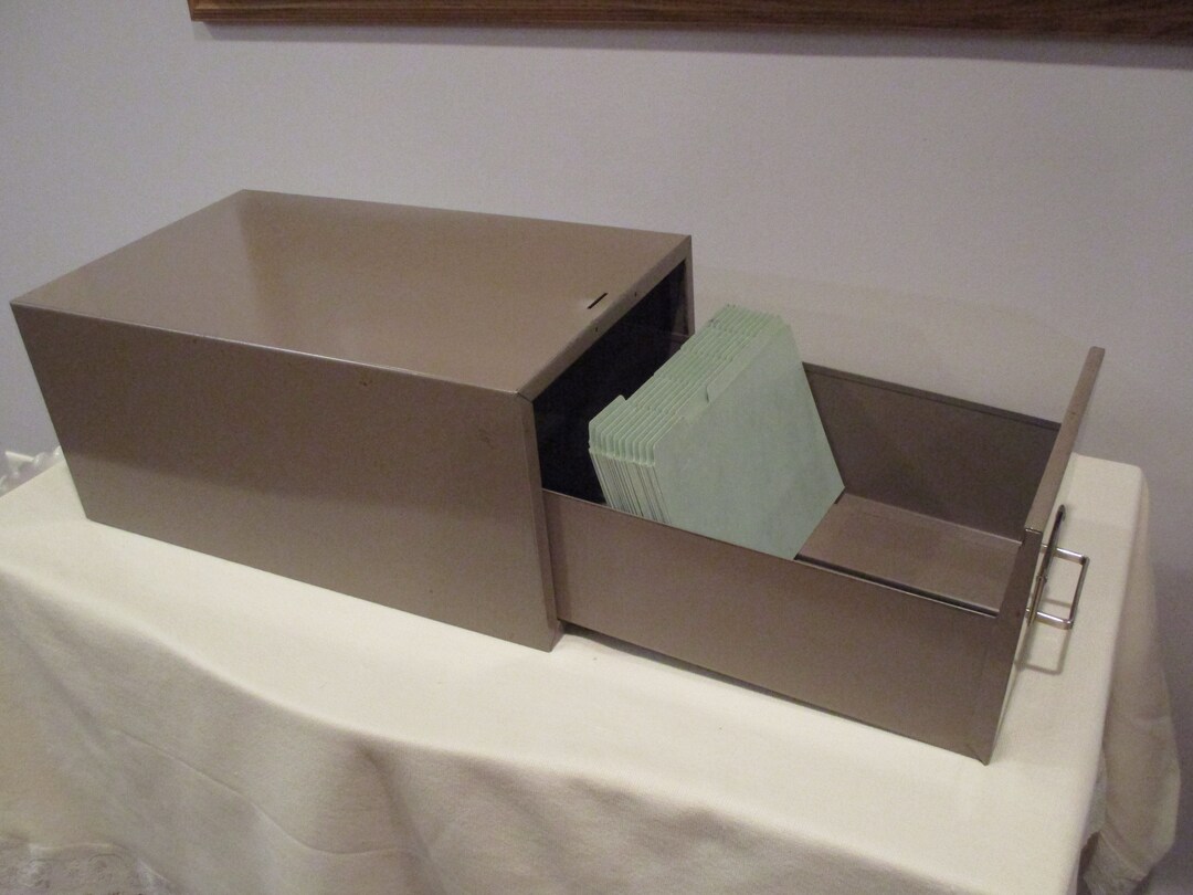 Metal File Drawer With Dividers,metal File Box,small File Cabinet,metal ...