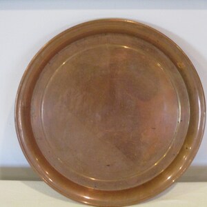 11 Inch Round Copper Tray,round Copper Plate,labelle Cuisine Copper ...