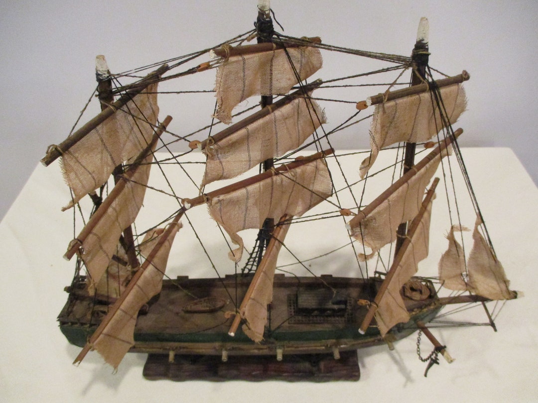 Clipper Ship Replica,large Ship Replica,nautical Decor,library Decor ...