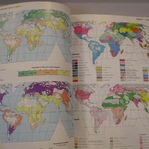 1977 World Book Atlasvintage Mapsvintage Atlasold | Etsy