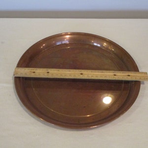 11 Inch Round Copper Tray,round Copper Plate,labelle Cuisine Copper ...