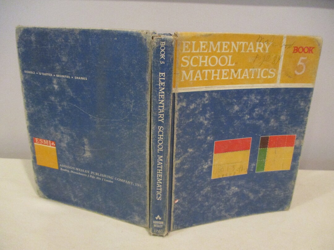 1964 Grade 5 Arithmetic Book,elementary School Mathematics,math Teacher ...