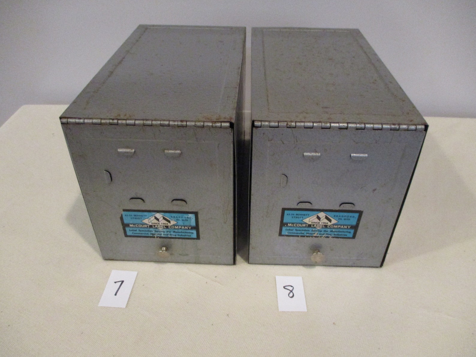 Metal Prescription File Boxgray Pharmacy File Boxapothecary - Etsy