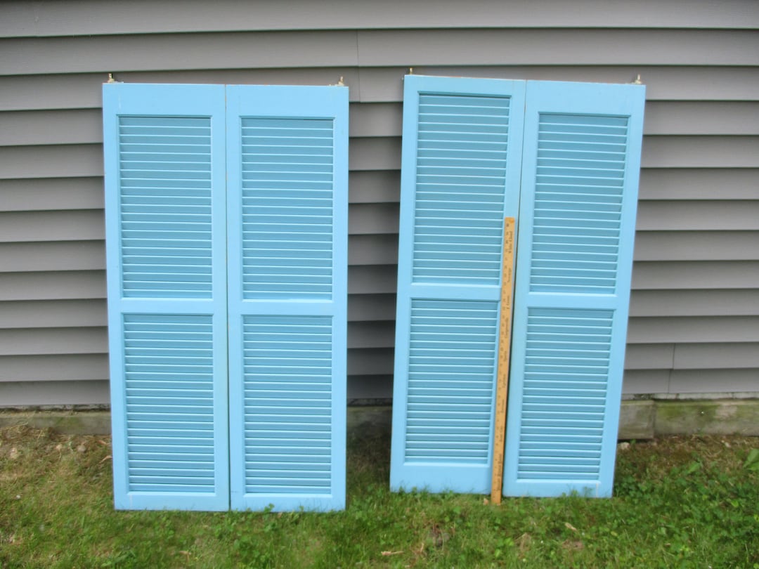 Swinging Wood Louvered Cafe Doors,display Shutters,louvered Saloon ...