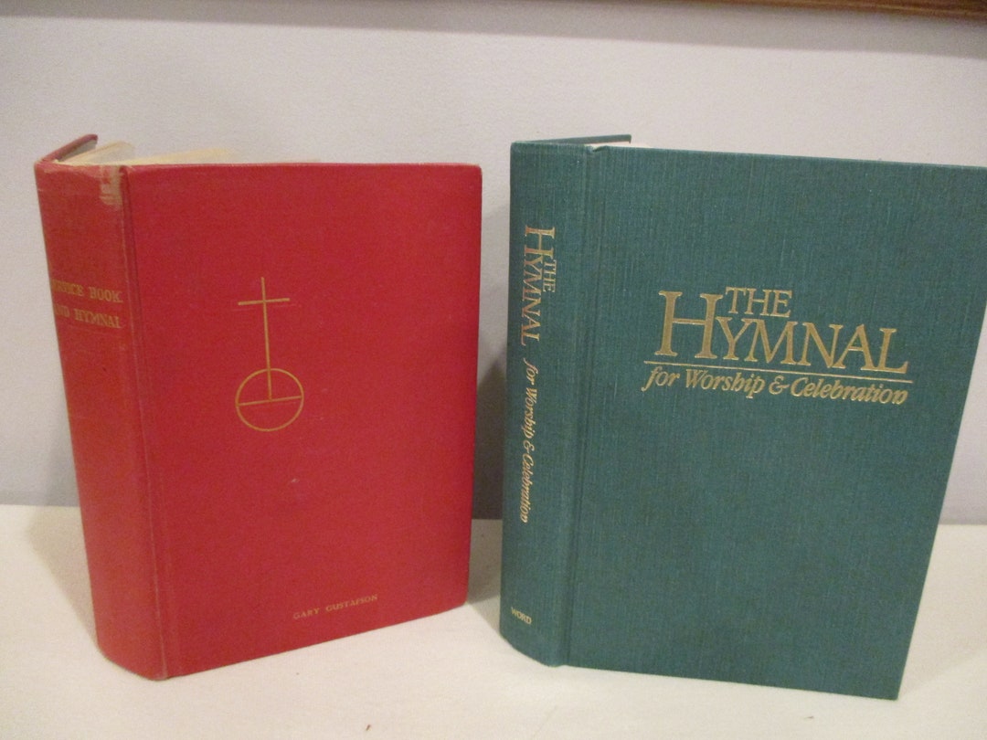 2 Vintage Hymnals,hymns,lutheran Hymnal,service Book and Hymnal,hymnal ...