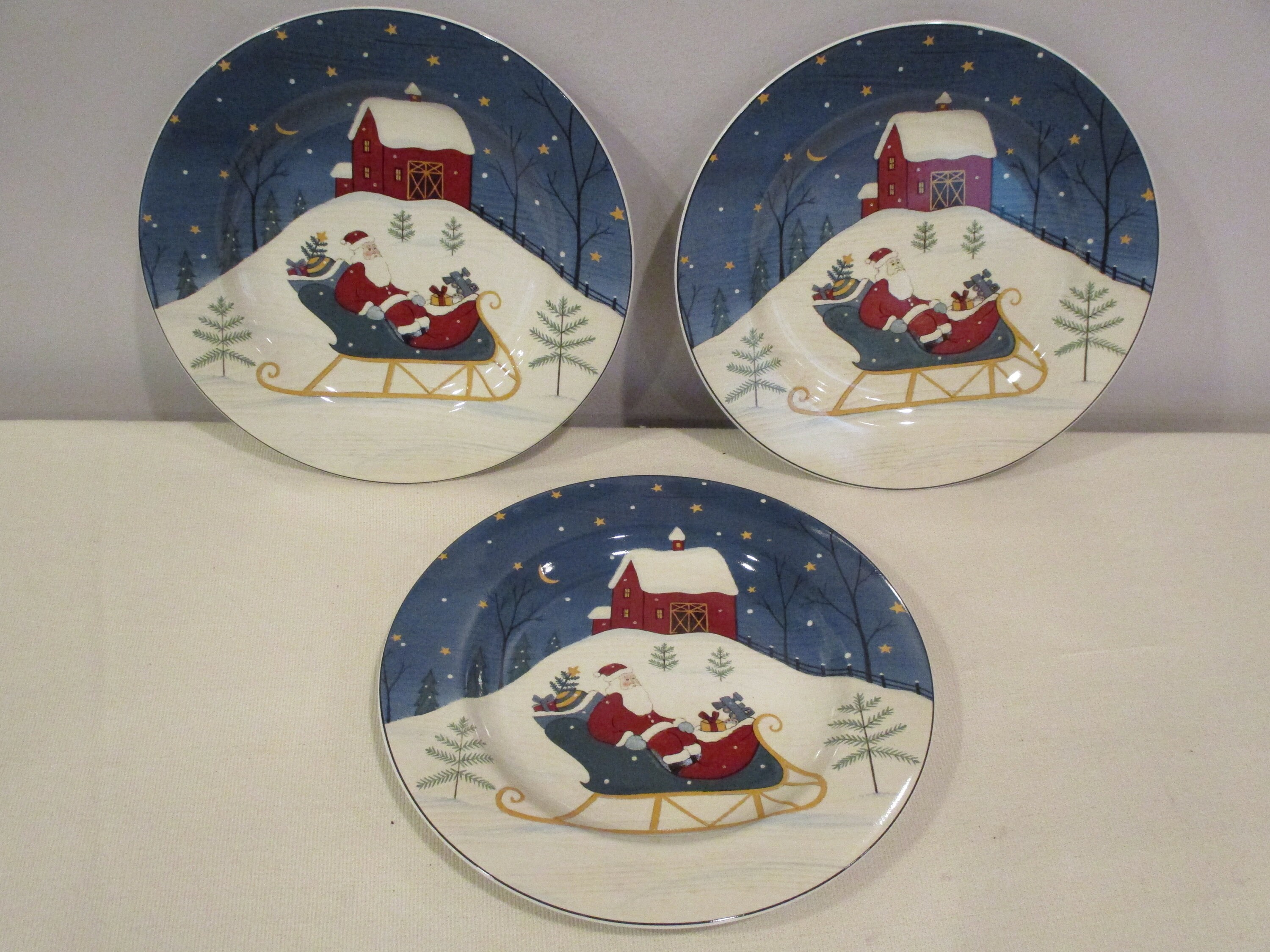 Set of 11 Sakura Home for the Holidays Desert Plate Dishes,warren ...