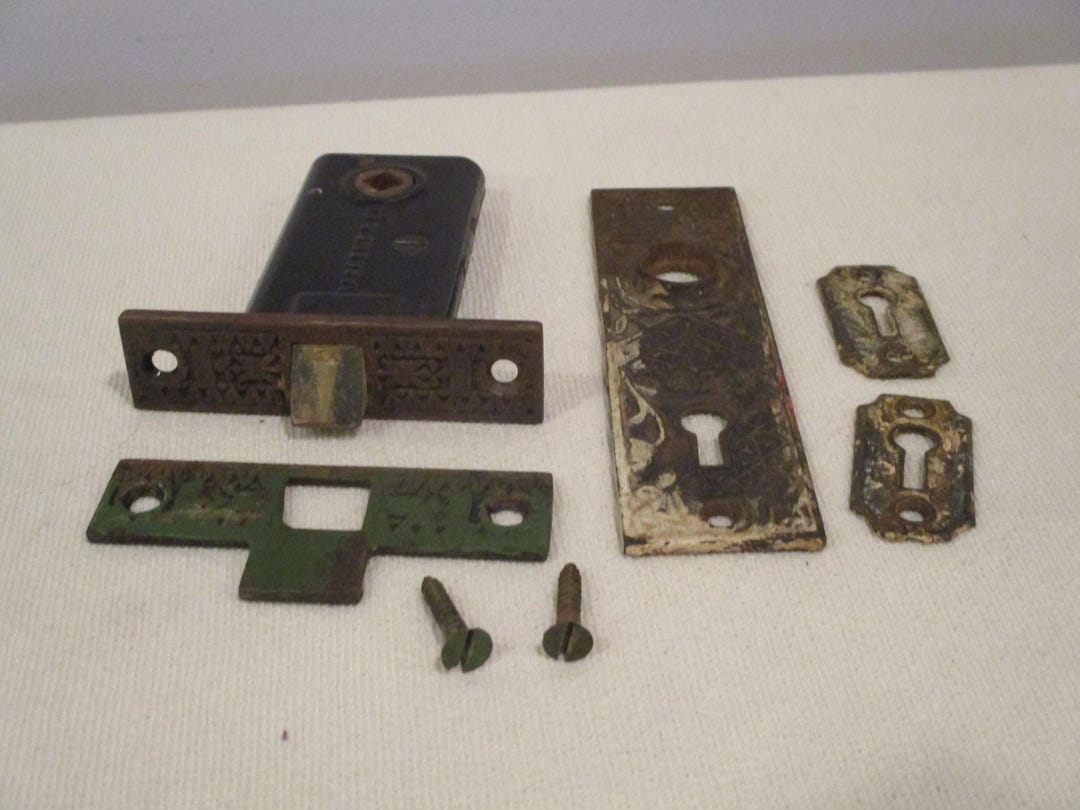Antique Door Latch & Strike Plate,victorian Style Door Latch,antique ...