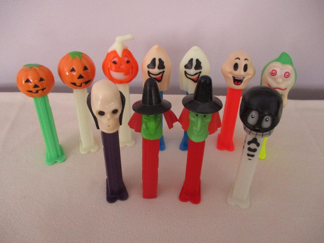 Set of 11 Halloween PEZ,3 Piece Witch Pez,glowing Pumpkin Pez,slimey ...