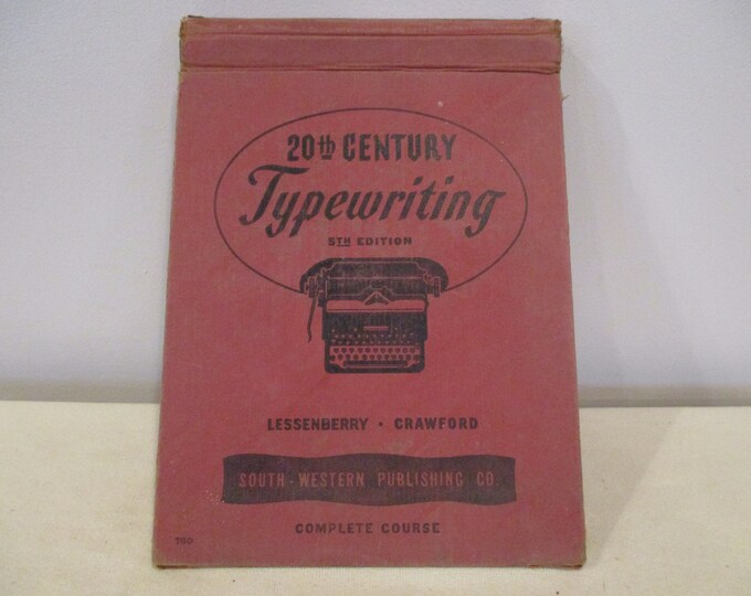 1947 Typewriting Textbook,20th Century Typewriting by Lessenberry ...