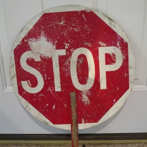 Large Hand Held STOP Sign,school Crossing Guard STOP Sign,hand Held ...