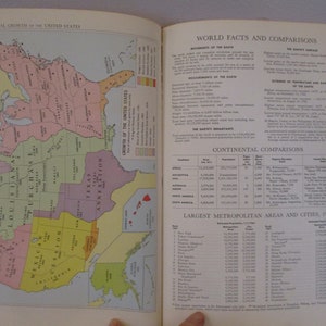 1961 World Atlas,rand Mcnally Readers World Atlas,1961 World Political ...