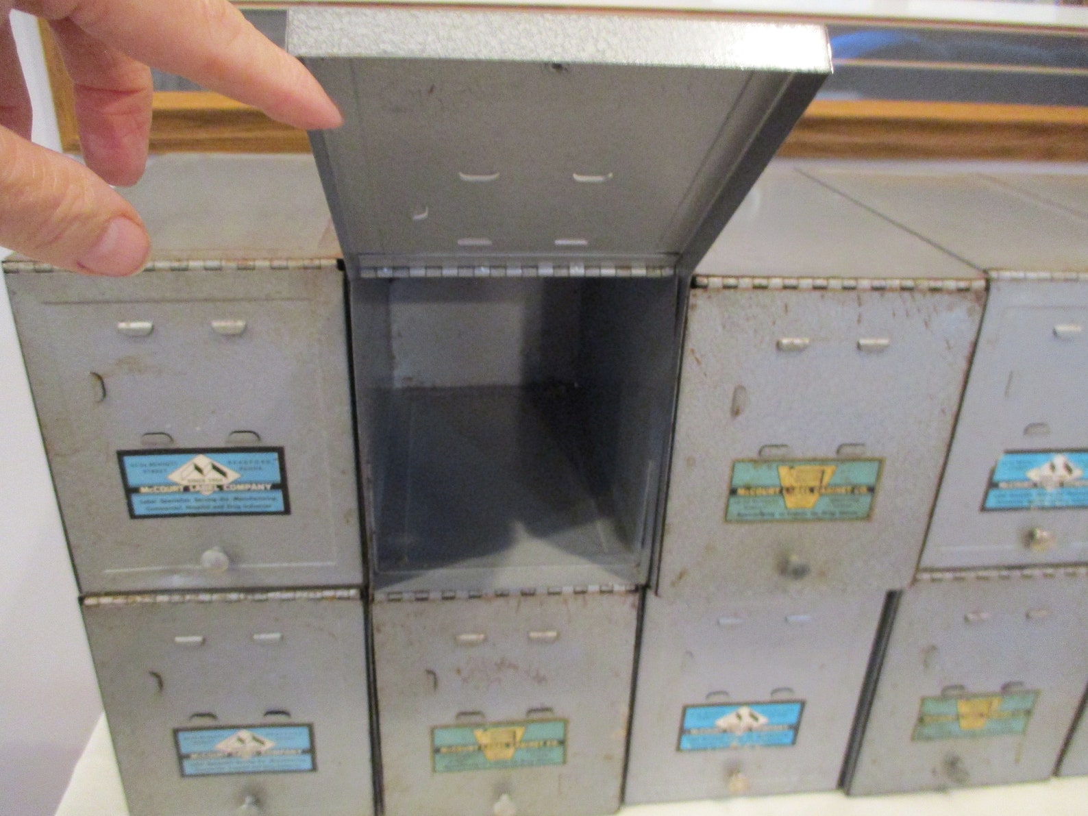 Metal Prescription File Boxgray Pharmacy File Boxapothecary - Etsy