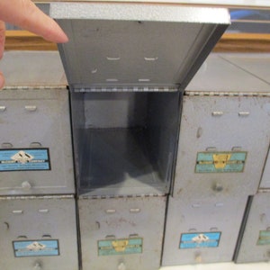 Metal Prescription File Box,gray Pharmacy File Box,apothecary File Box ...