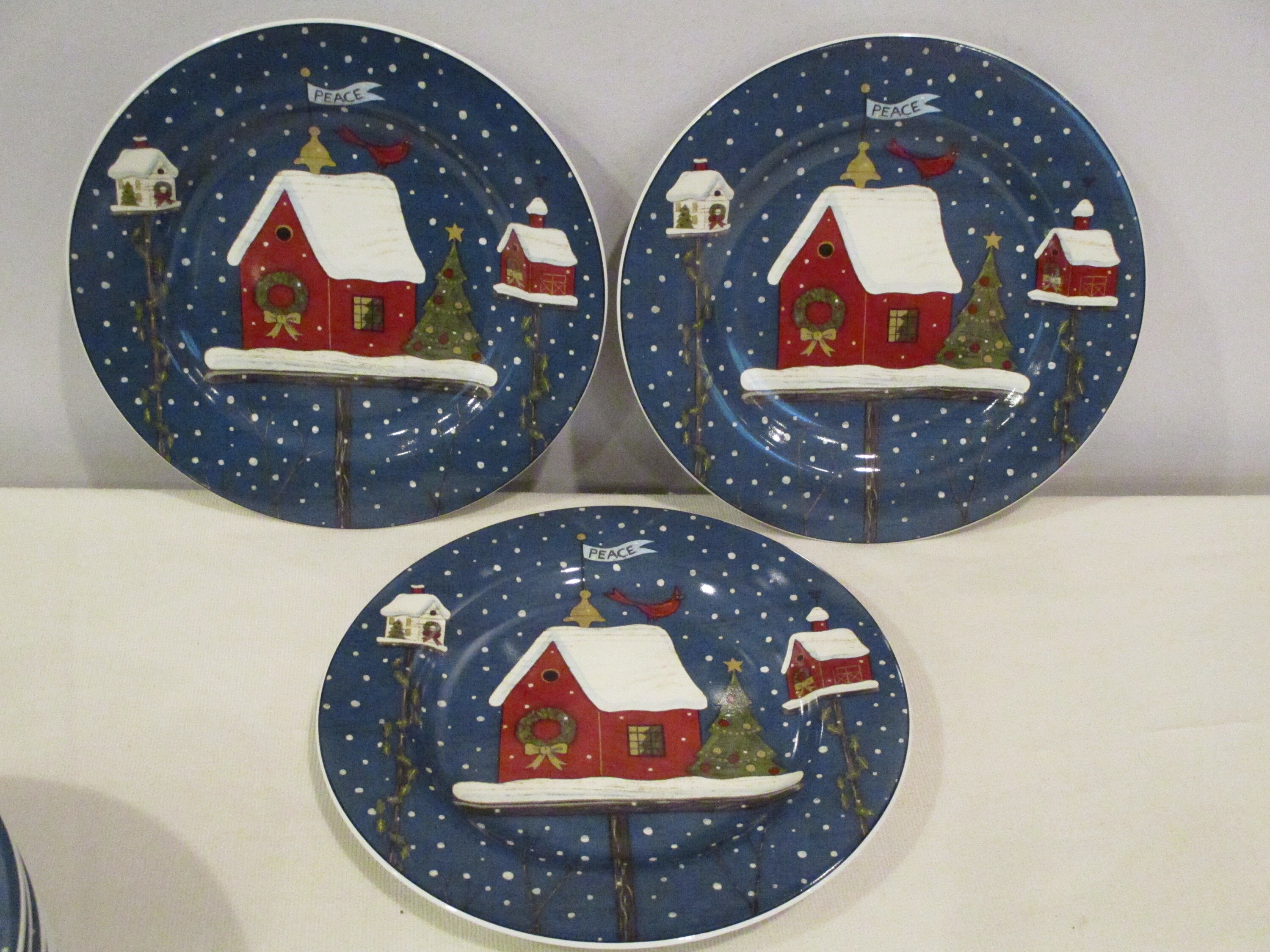 Set of 11 Sakura Home for the Holidays Desert Plate Dishes,warren ...