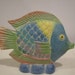 Carved Painted Wood Fish Family,tropical Wood Fish,ocean Cottage Decor ...
